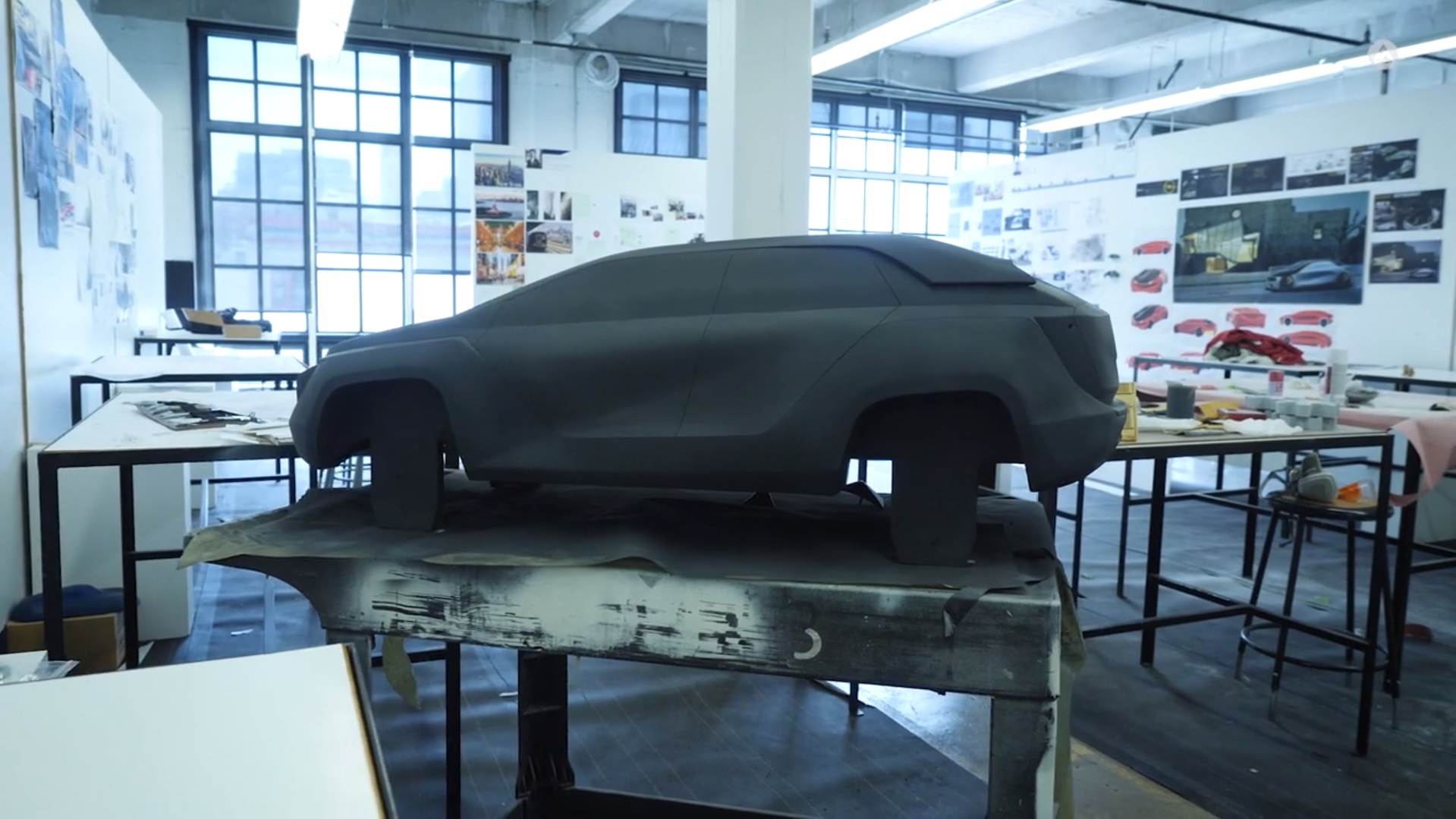 Crunch Time for Industrial Design School Students Designing Subaru Car